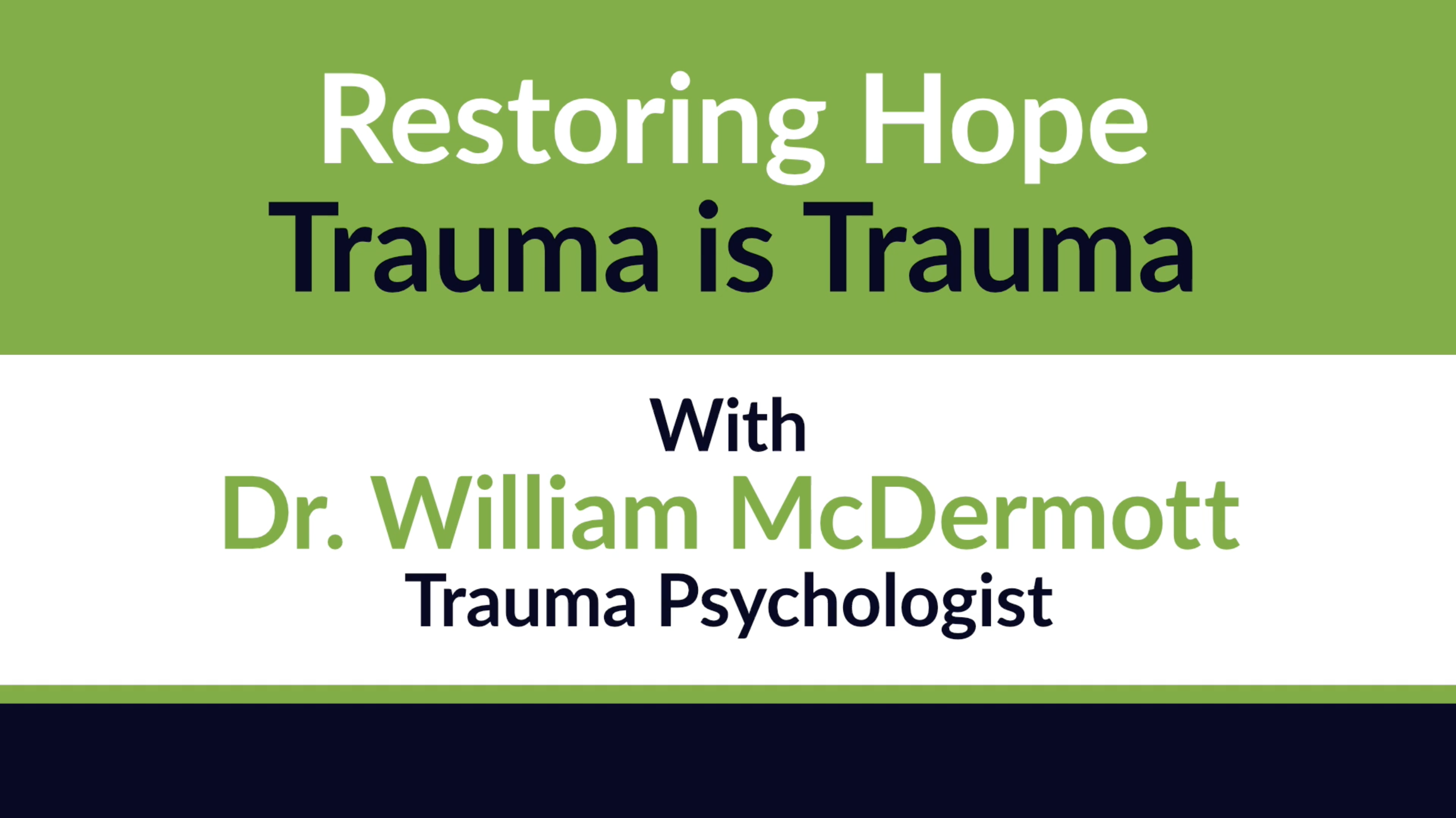 Trauma is Trauma - A Life Worth Living